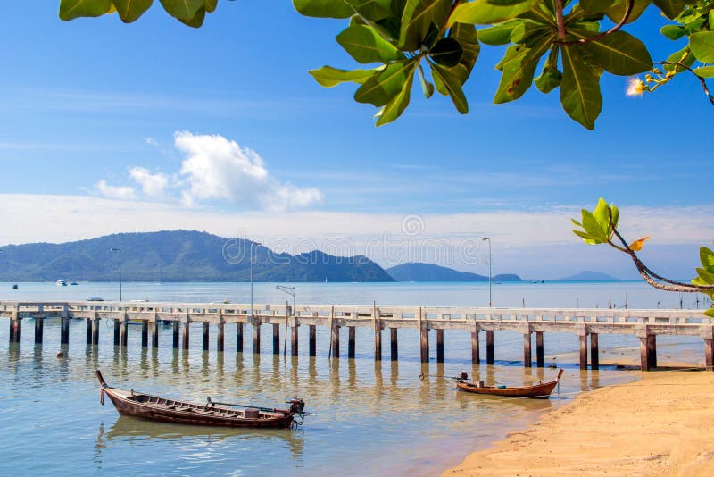 Sea port walk way stock image. Image of holiday, sand - 26845395