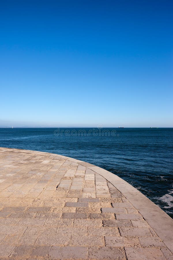 Promenade Along Atlantic Ocean in Porto Stock Image - Image of summer ...