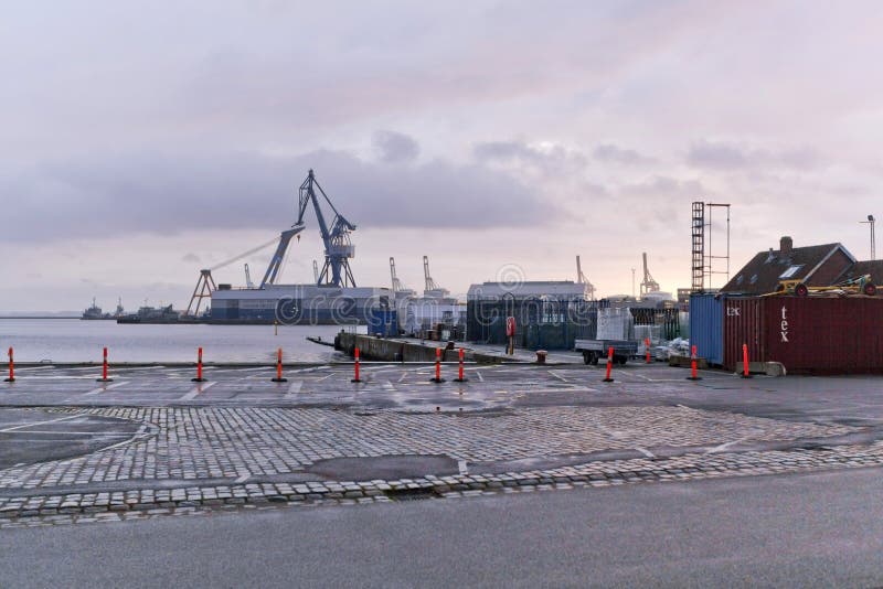The Sea Quay of Aarhus - Kattegat Strait. Technical and Industrial Zone ...