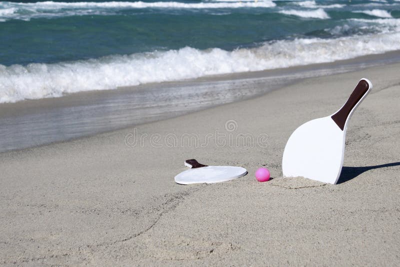 Sea racket game stock photo. Image of vacation, racquet - 57301378