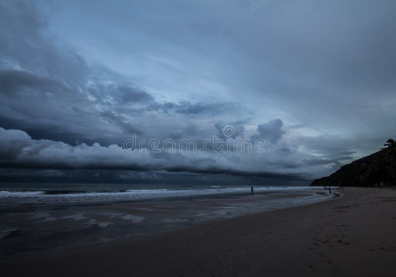 Sea on a rainy day stock image. Image of breaking, speed - 41166959