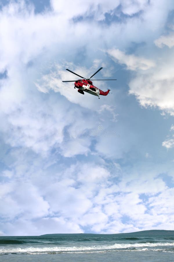 Sea Rescue Helicopter Cliff and Coastal Search Editorial Stock Image ...