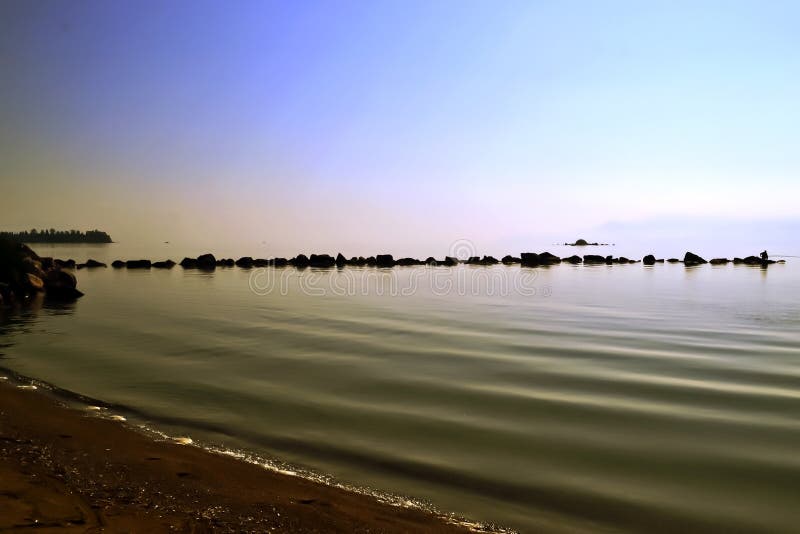 Sea ripples stock image. Image of peaceful, swim, underexposed - 50613729