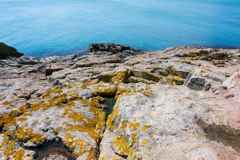 Sea Rocks stock image. Image of outdoor, moss, texture - 95132737