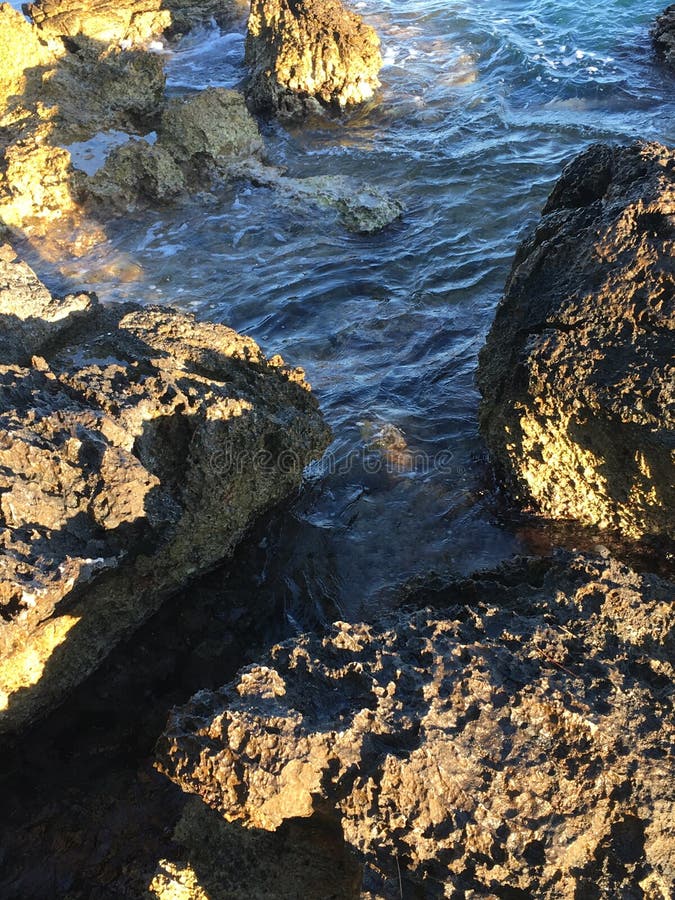 Sea rocks stock photo. Image of dalmatia, ocean, croatia - 95295576