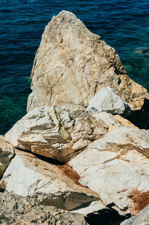 Sea rocks stock image. Image of rocky, mountain, cliffs - 55696095