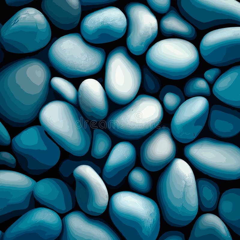 Sea Rocks Peebles Stones Texture Background Stock Illustration ...