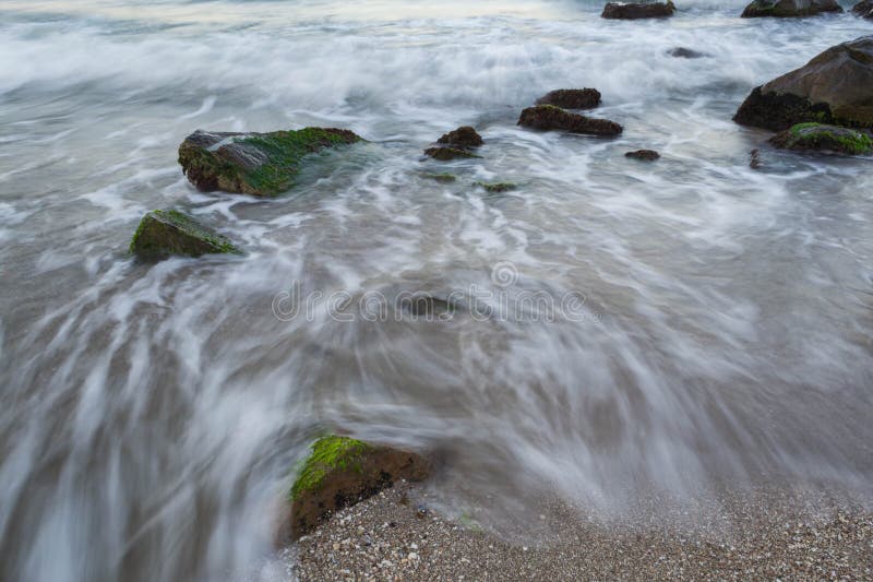 Sea with rocks stock photo. Image of coastal, rocky, travel - 56893484