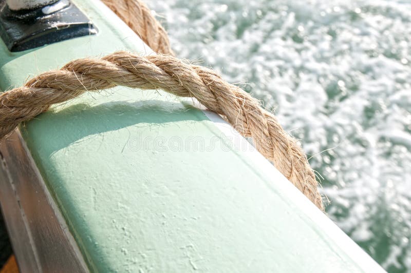 Sea rope stock image. Image of rope, foam, hemp, waves - 54882425