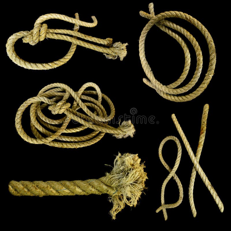 Sea ropes set stock photo. Image of hitch, boat, cable - 39649294