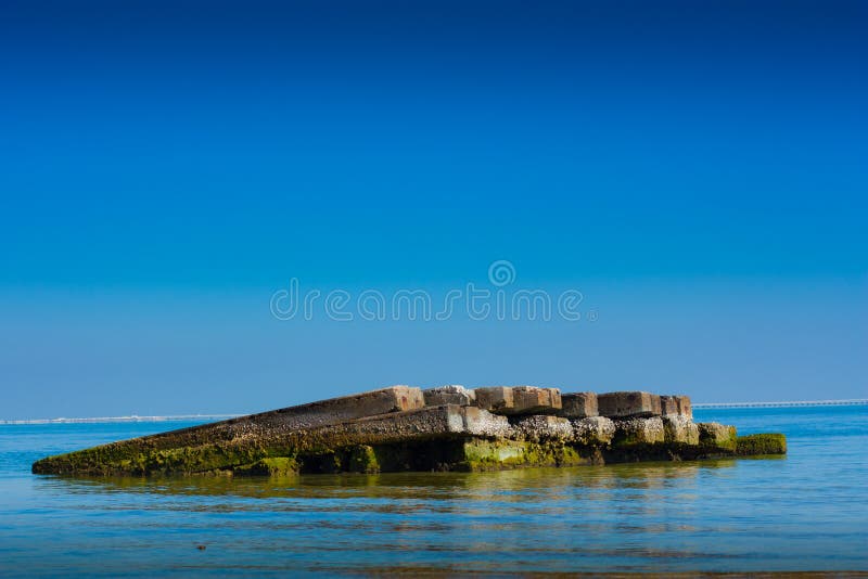Sea ruin stock image. Image of objects, garage, auto - 30755277