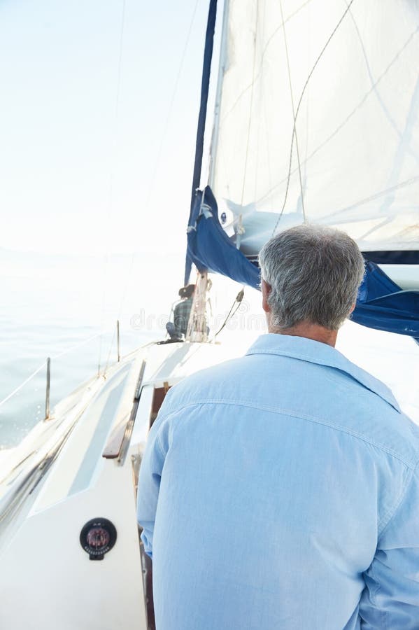 Sea sailing man stock photo. Image of nature, lifestyle - 31576934