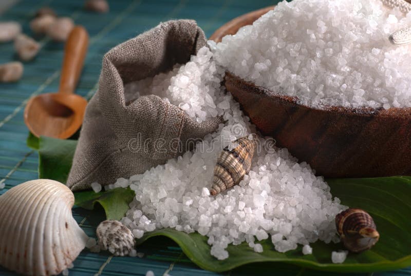 Sea salt stock image. Image of health, heap, shellfish - 23953977