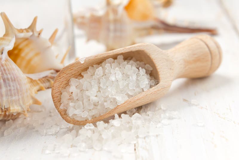 Sea salt stock photo. Image of lifestyle, bath, grains - 19797104