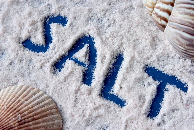 Salt Word Salt Cockleshells Stock Photos - Free & Royalty-Free Stock ...