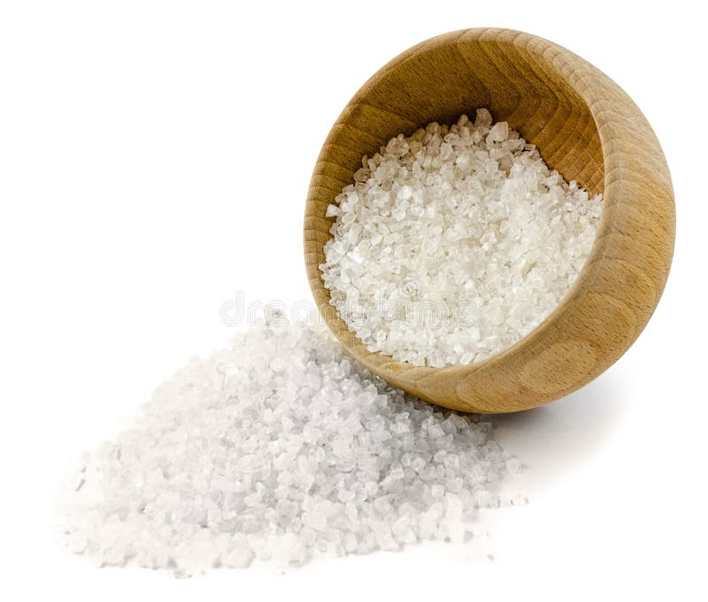 Sea salt in a cup stock image. Image of edible, dietary - 80497413