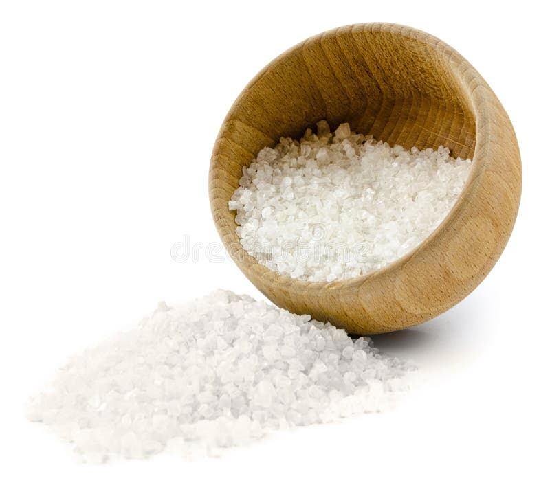 Sea salt in a cup stock image. Image of edible, dietary - 80497413
