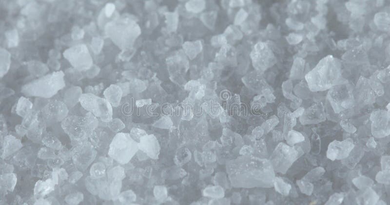 Sea Salt Grain Crystals. Close Up Stock Video - Video of salt, spice ...