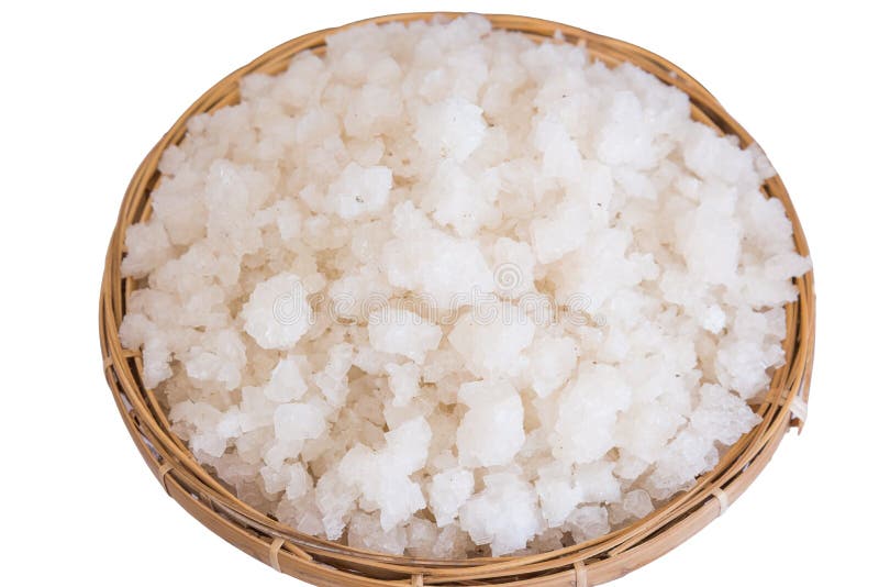 Sea salt in the hod stock image. Image of pool, pile - 33589347