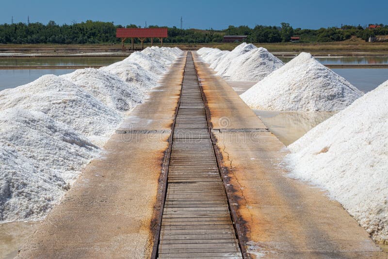 Sea salt mining stock photo. Image of mining, food, industry - 179118210