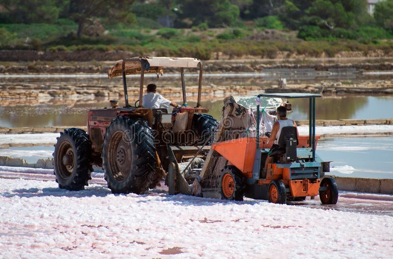 Sea salt production. editorial stock photo. Image of ingredient - 45552458