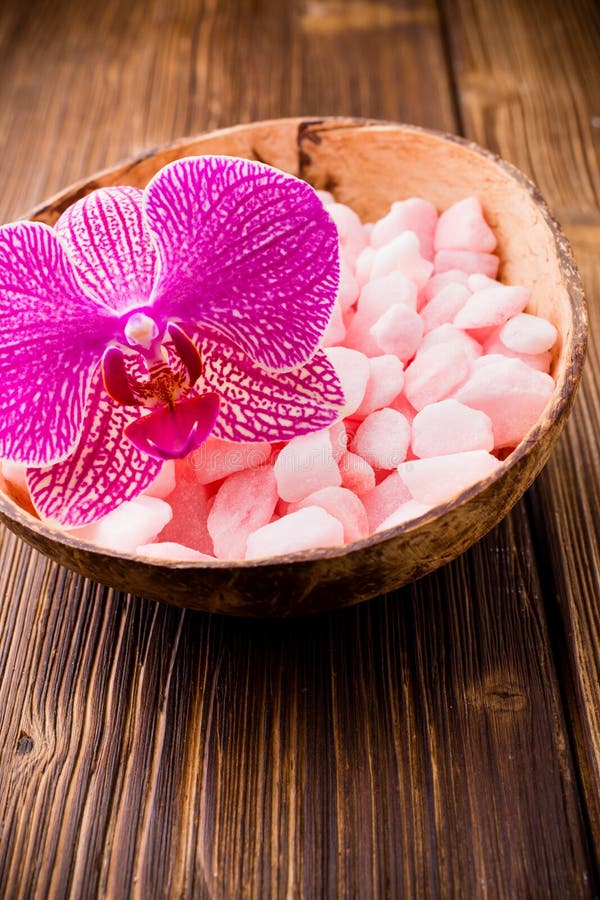 Sea salt. stock photo. Image of granular, spice, salt - 40608178