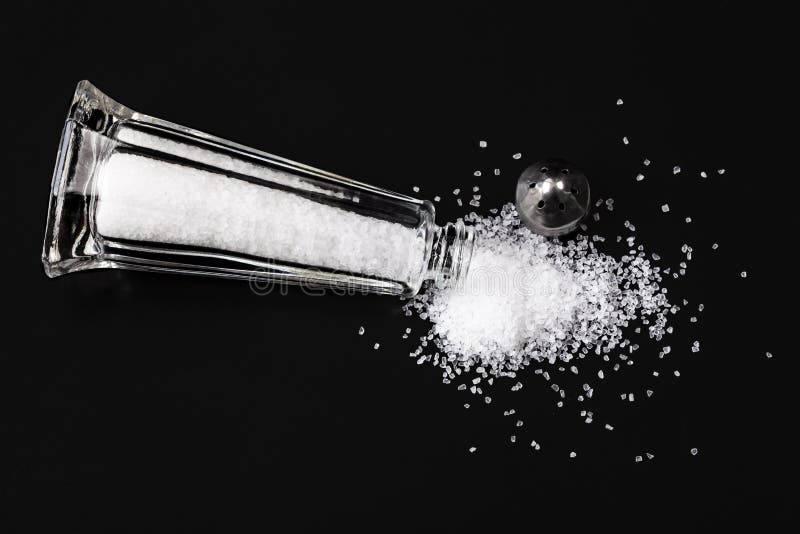 Sea Salt Shaker stock photo. Image of abstract, crystals - 127004070
