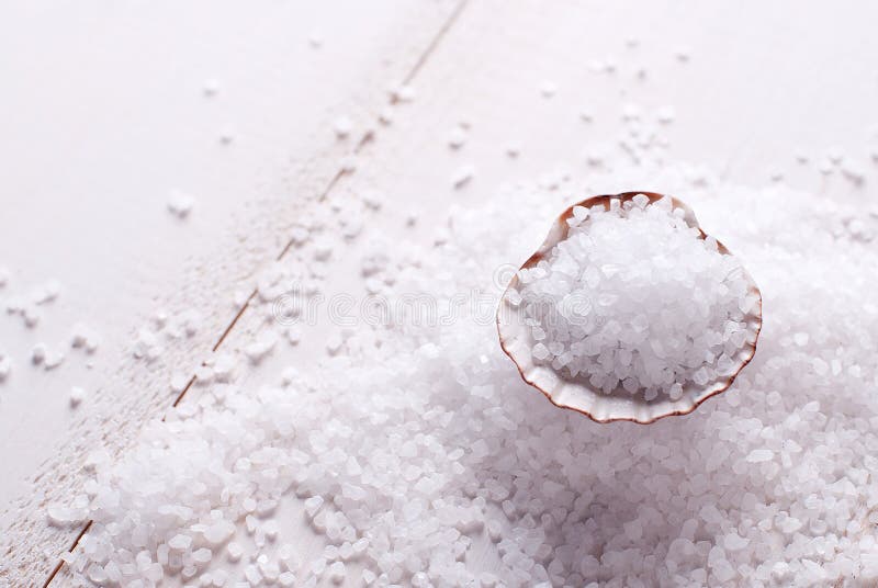 Sea salt in the bag stock photo. Image of condiment, pickling - 68570922