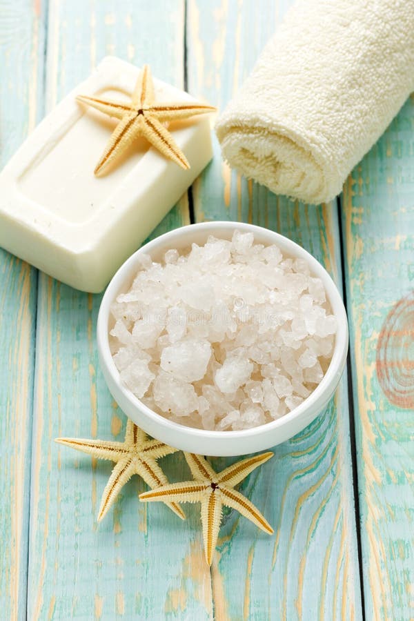 Sea salt and soap stock photo. Image of salt, healthcare - 30792598