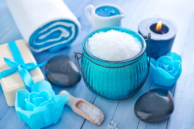 Sea salt stock image. Image of candle, lifestyle, objects - 39140127