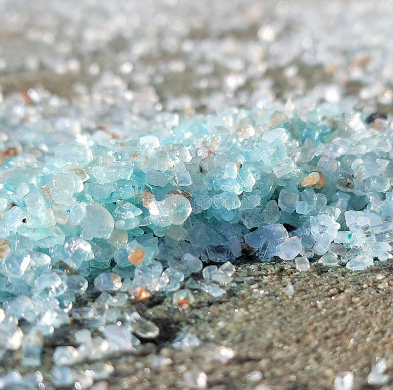 Sea salt on the street stock image. Image of blue, aqua - 212118999