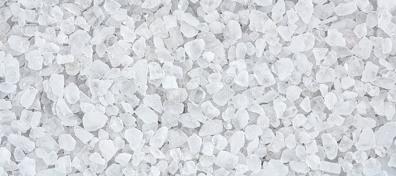 Sea Salt Texture. Large Sea White Salt As Background, Top View Stock ...