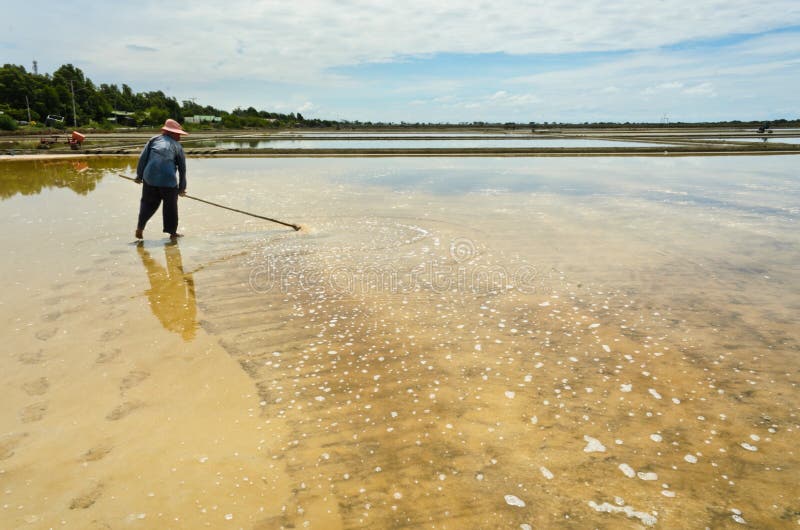 Sea salt works stock photo. Image of nature, blue, color - 26343016
