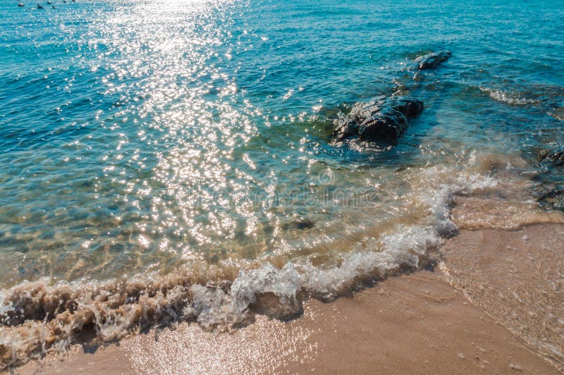 Sea sand beach stock image. Image of gulf, seascape, travel - 52344171