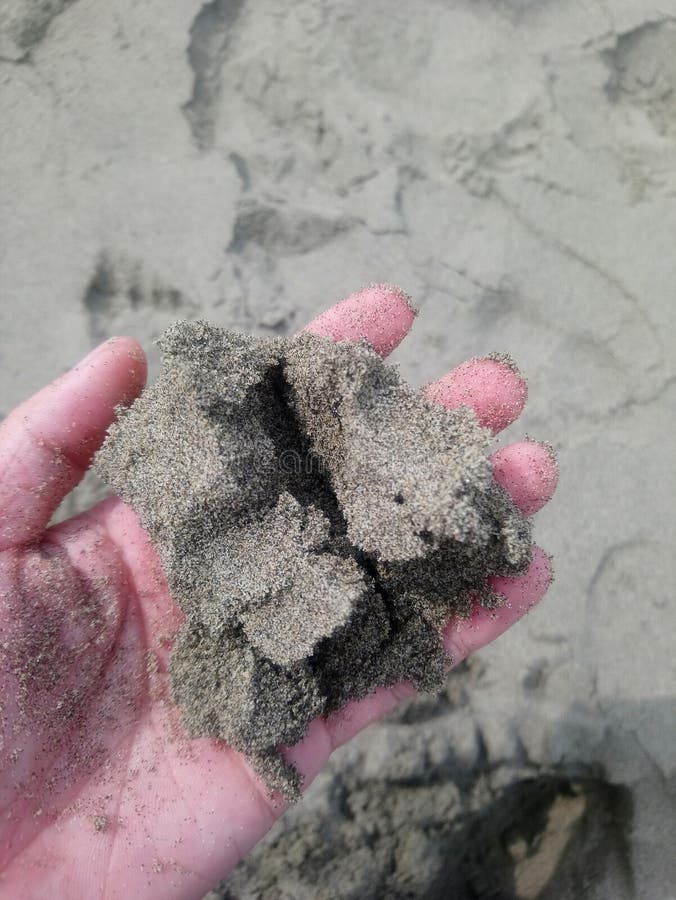Sea sand stock photo. Image of sand, hand, powder, hold - 93762564