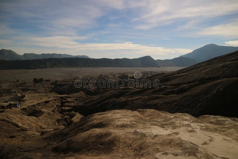 Sea of Sand Bromo stock image. Image of plateau, high - 242888631