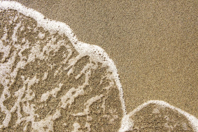 Sea Sand and Rocks with Wave Stock Image - Image of texture, view: 61604039