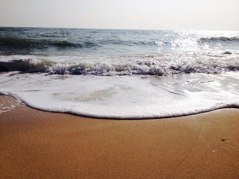 Sea and Sand stock photo. Image of waves, shore, small - 48440868