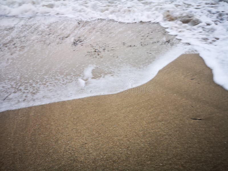 Sea and Sand Textures Background Stock Image - Image of foam, sunlight ...
