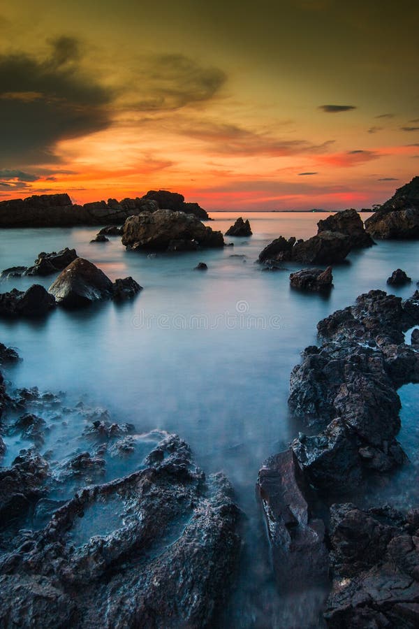 Sea scape stock photo. Image of alone, phuket, panorama - 65271612