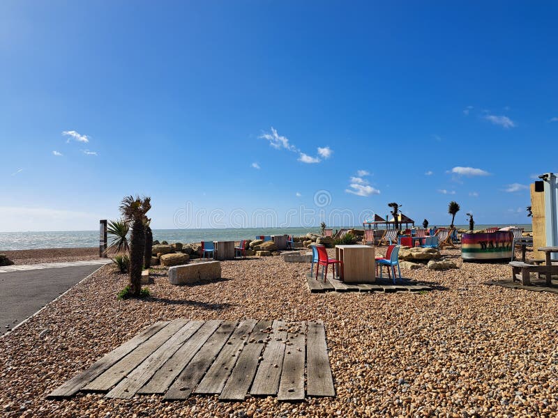Sea Scene in Folkestone Kent Stock Image - Image of travel, tower ...