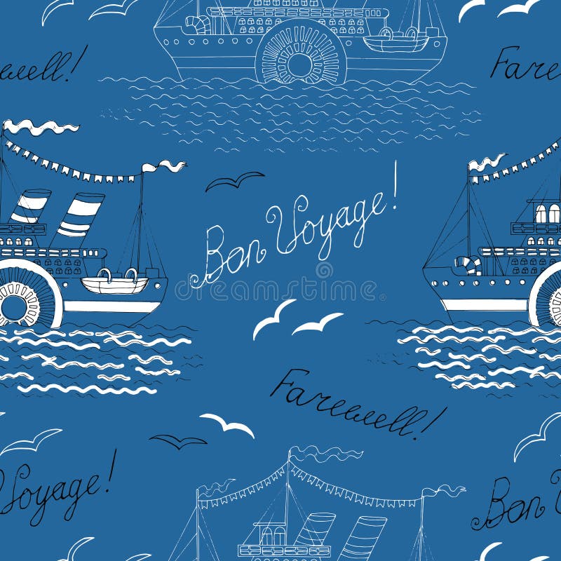 Steam Ship stock illustration. Illustration of deco, history - 38705284