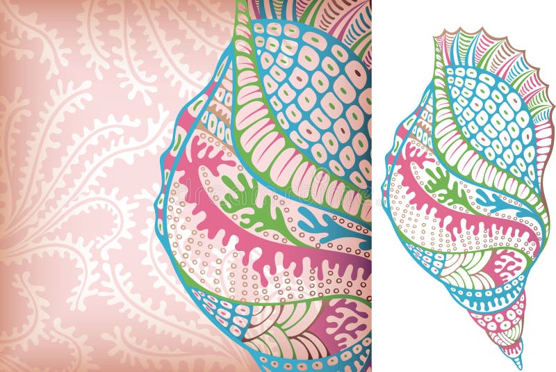 Sea Shell stock vector. Illustration of seashell, graphic - 15233404