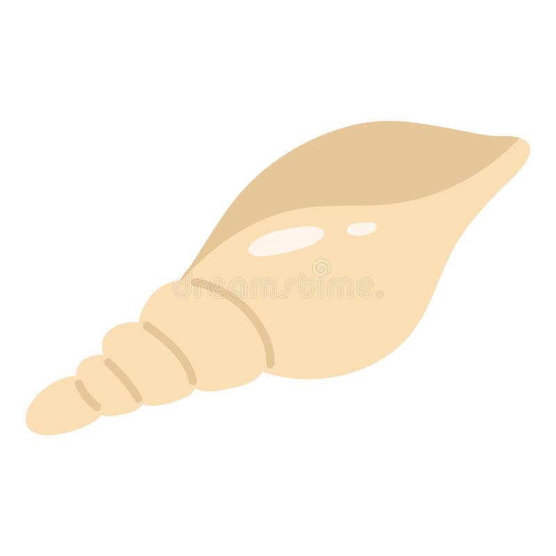 Sea Shell Beach Icon. Life in the Ocean Stock Vector - Illustration of ...
