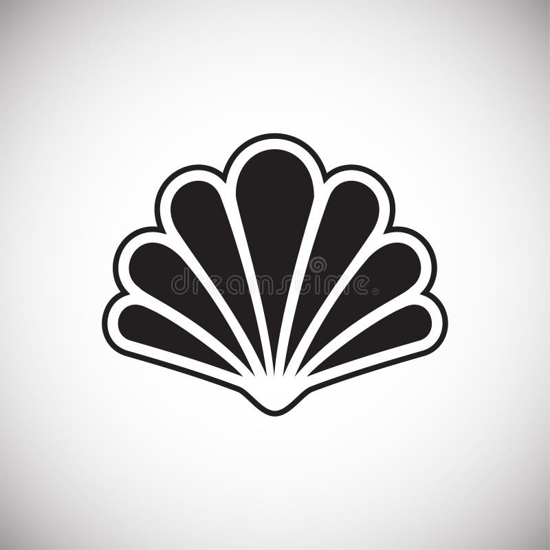 Sea Shell Icon on White Background for Graphic and Web Design. Simple ...