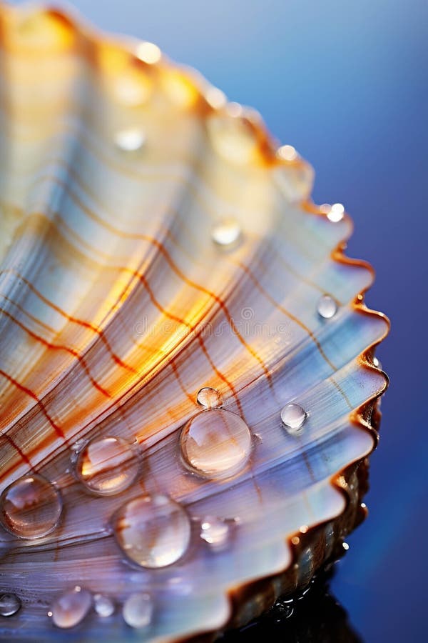 Sea Shell Macro. Generative Ai Stock Illustration - Illustration of ...