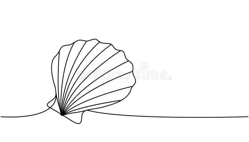 Sea Shell Line Illustration Stock Illustrations – 16,743 Sea Shell Line ...