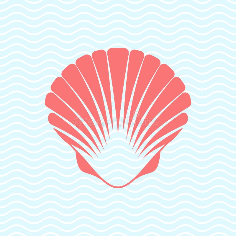 Pastel Seashells Clip Art stock illustration. Illustration of patterned ...