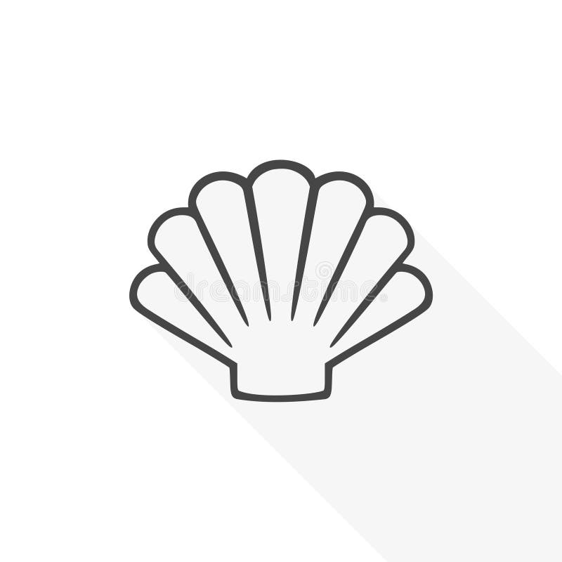 Sea Shell Silhouette - Vector Illustration Stock Vector - Illustration ...