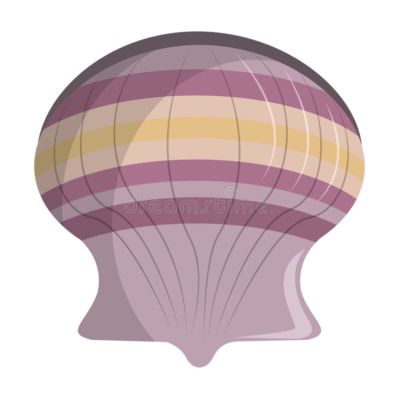 Cartoon shell or mussel stock vector. Illustration of nature - 39082309